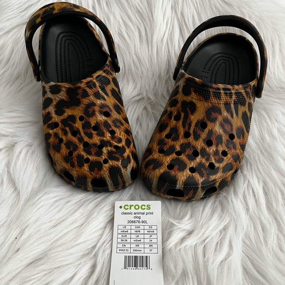 CROCS | Shoes | Crocs Animal Print Clog | Poshmark
